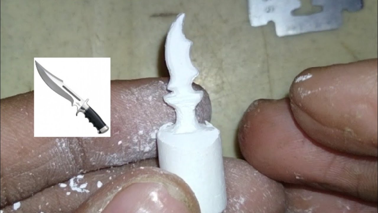 Chalk carving for beginners| chalk carving knife on chalk| 🗡️🗡️🗡️ from ...