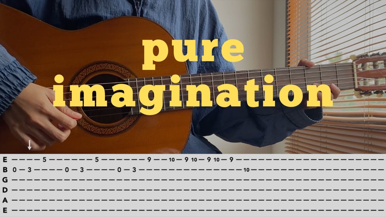 pure imagination - gene wilder | simple guitar tabs + chord - YouTube