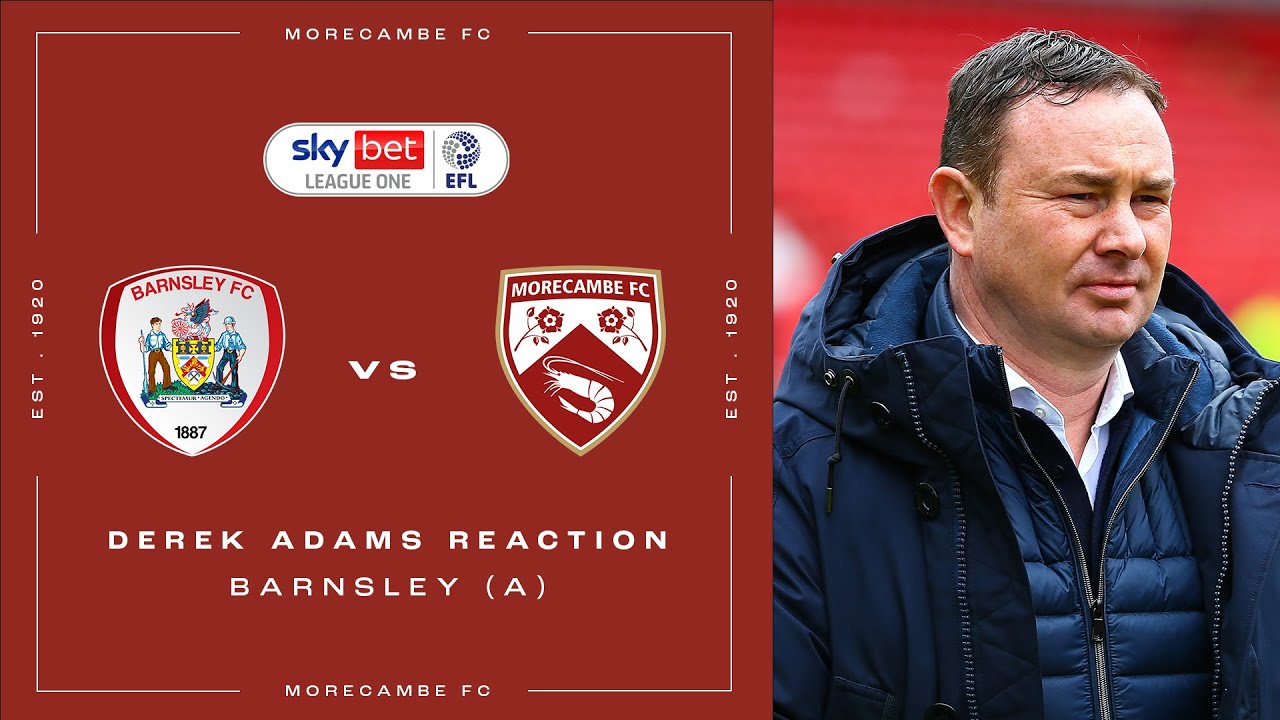Derek Adams Reaction | Barnsley (A) - YouTube
