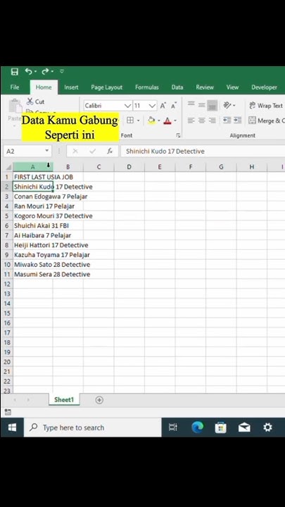 Cara Misahin Data Text to Column di Excel #excel #exceltips #exceltutorial #tutorial #shorts ...