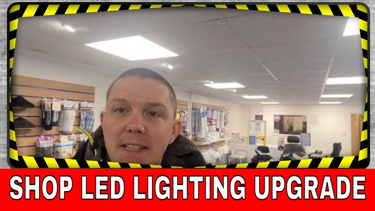 Installing LED lighting in a shop! Replacing old florescents with LED ...