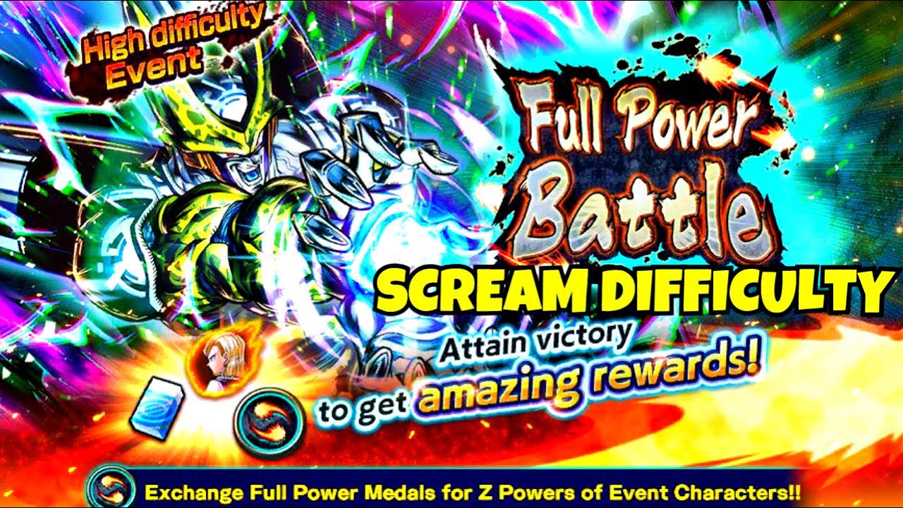 FULL POWER BATTLE VS. CELL *SCREAM DIFFICULTY* | Dragon Ball Legends ...