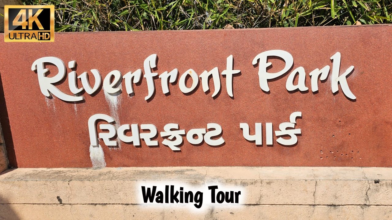 AHMEDABAD 🇮🇳 Sabarmati Riverfront Garden Walk Tour 4k - YouTube