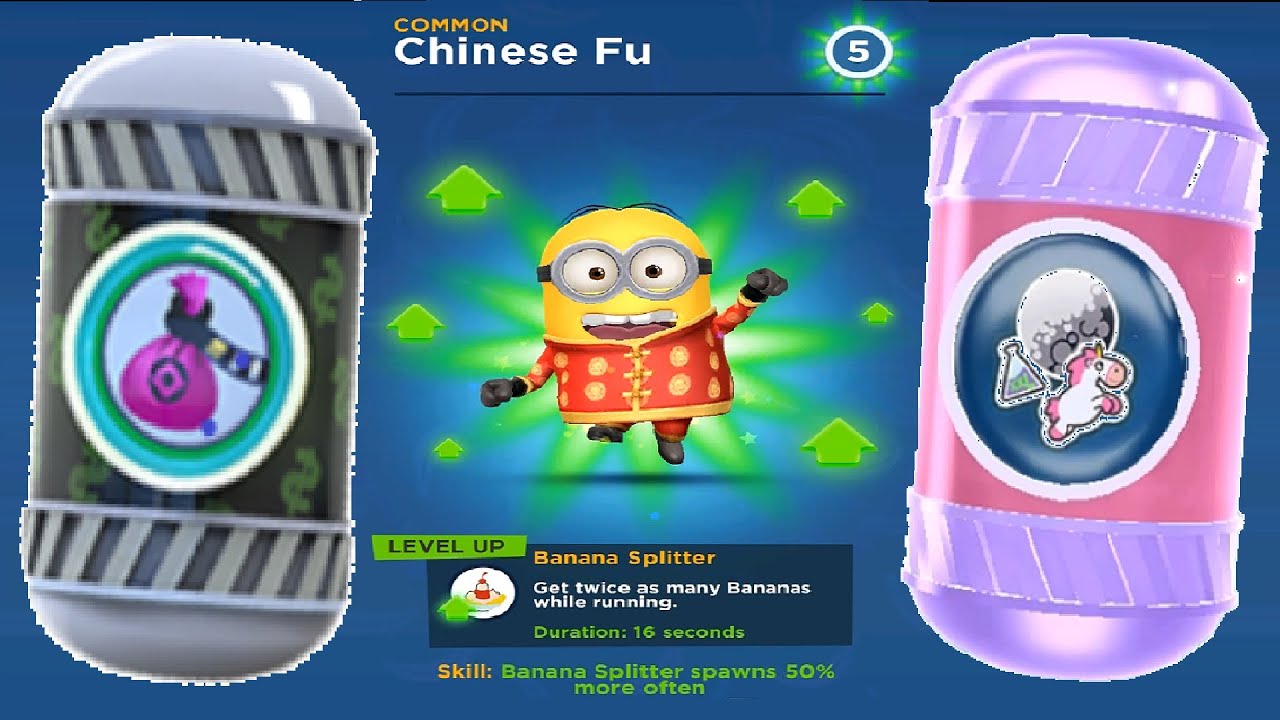 Despicable Me Minion Rush Chinese Fu Level Up Costume gameplay ...
