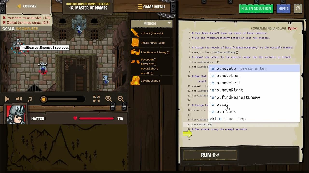 Codecombat Level 16 Answer Youtube