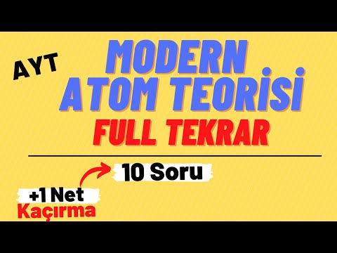 Modern Atom Teorisi | Soru Çözümü | Kimya Full Tekrar - AYT