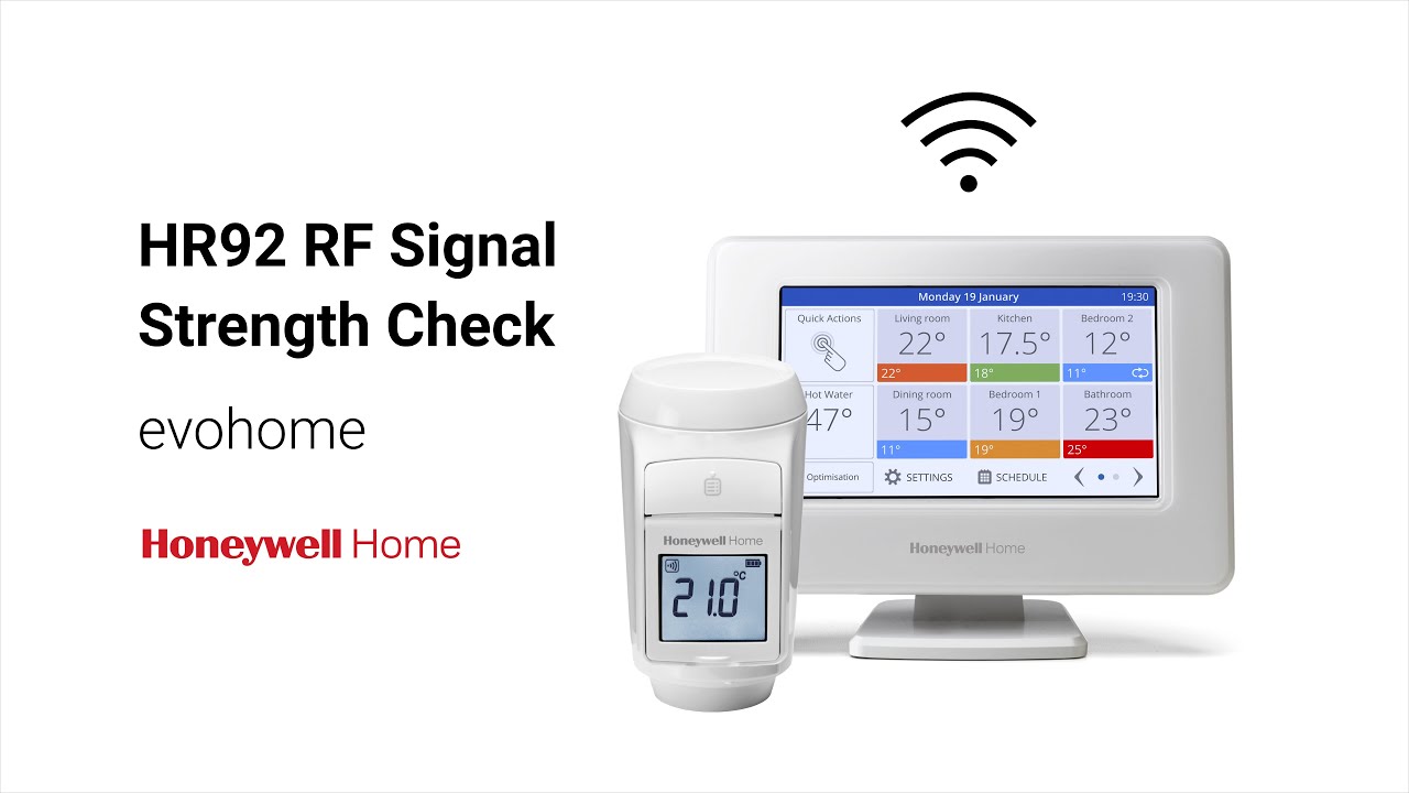 RF Signal Strength Check on Honeywell Home evohome - YouTube