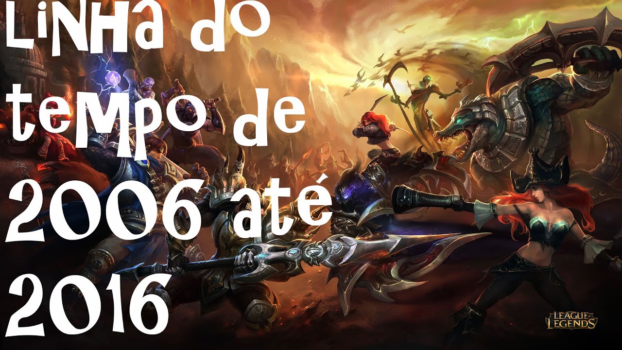League of legends: Linha do tempo 2006-2016 - YouTube