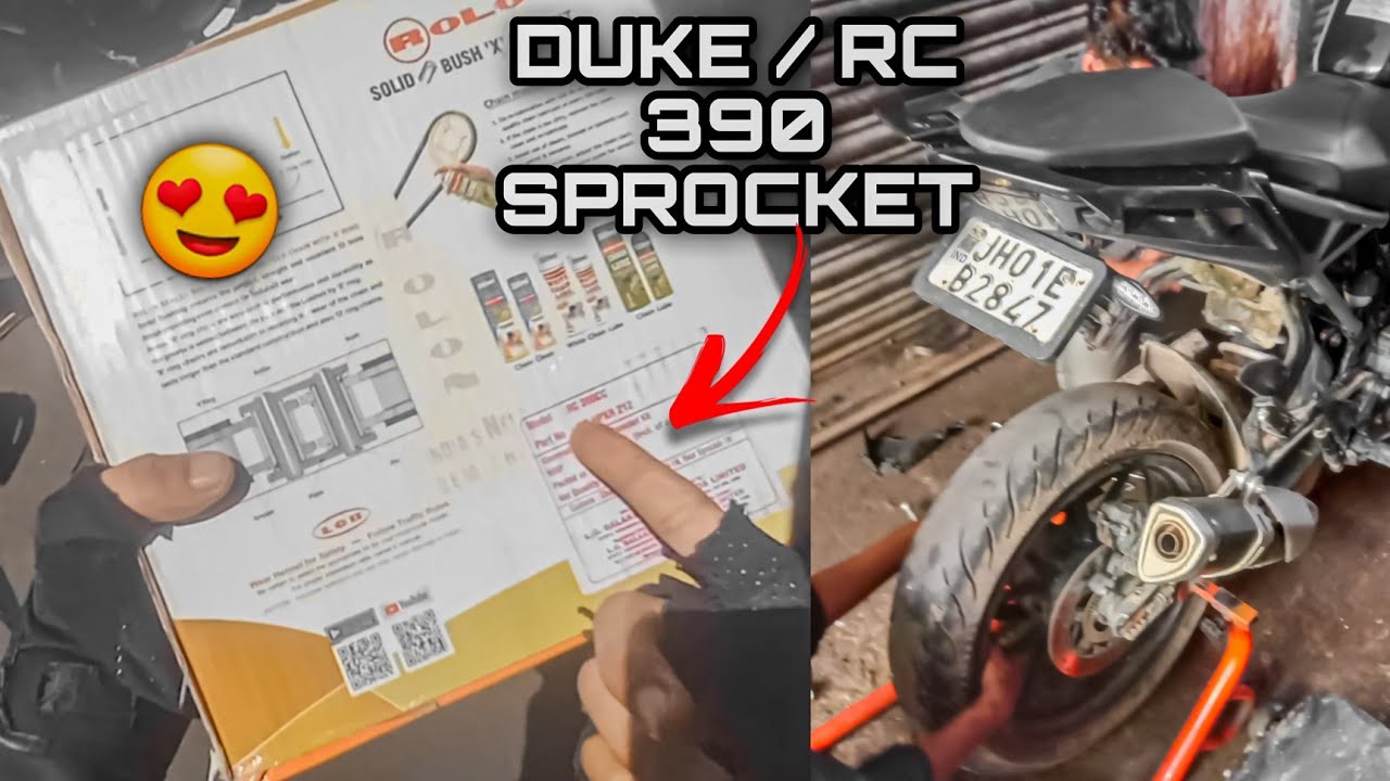 DUKE / RC 390 sprocket in Duke 250 bs6🔥⚡️| Speed increased??? | Mileage ...
