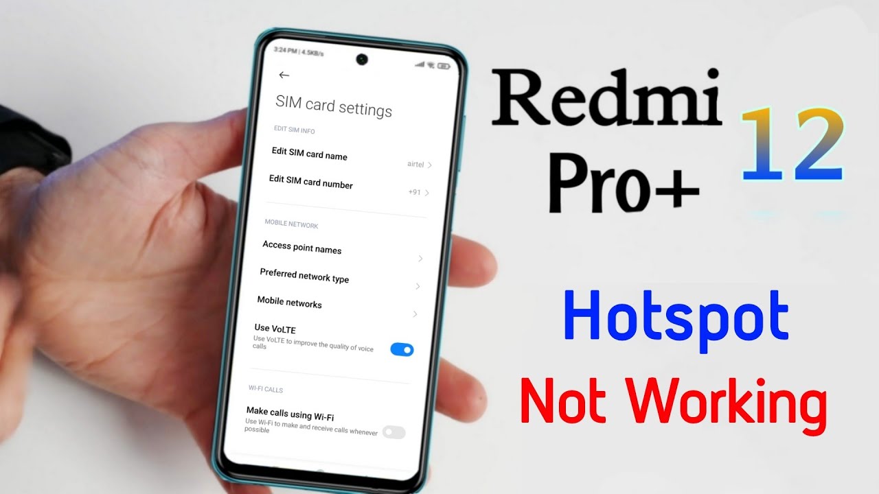 Redmi Note 12 Pro Plus: How to Fix Hotspot No Internet Problem | Redmi ...