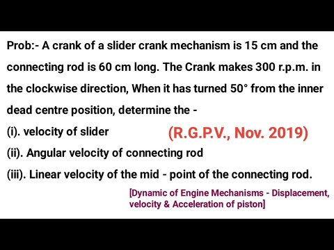 How to calculate velocity angular velocity & Linear velocity of the mid ...