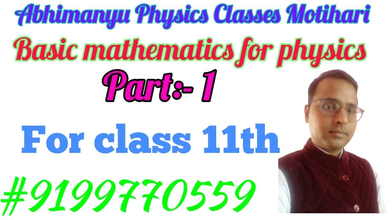 Basic mathematics for physics/ Algebra/ Equation (video :-1) - YouTube
