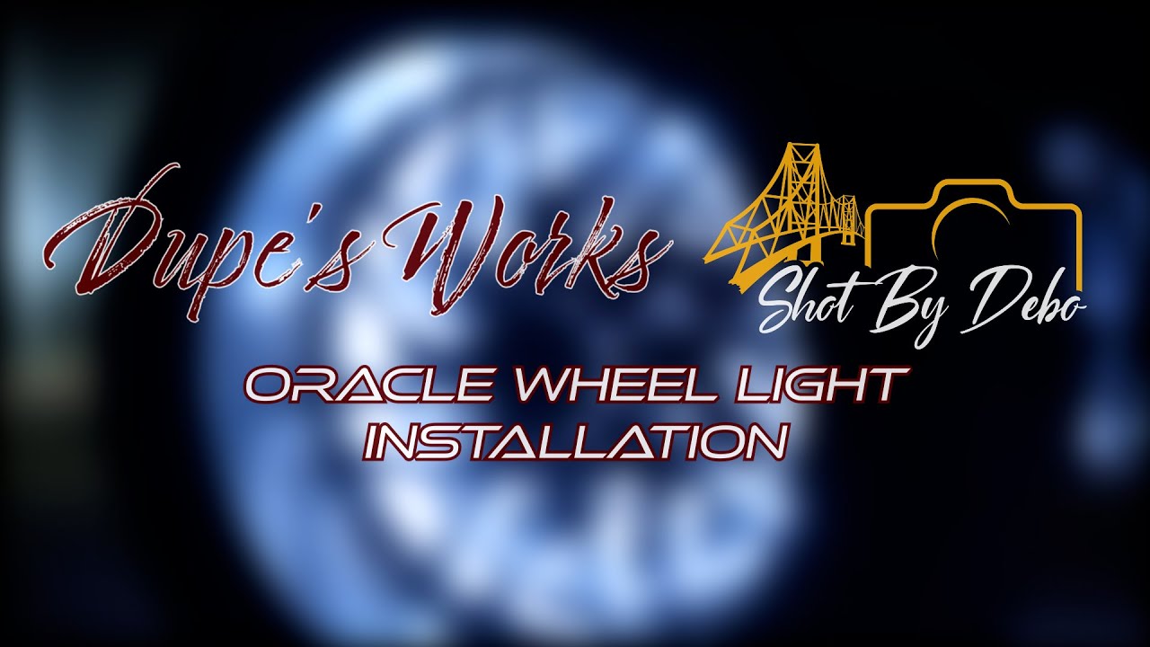 Oracle Wheel light Installation on a Chevy Tahoe - YouTube