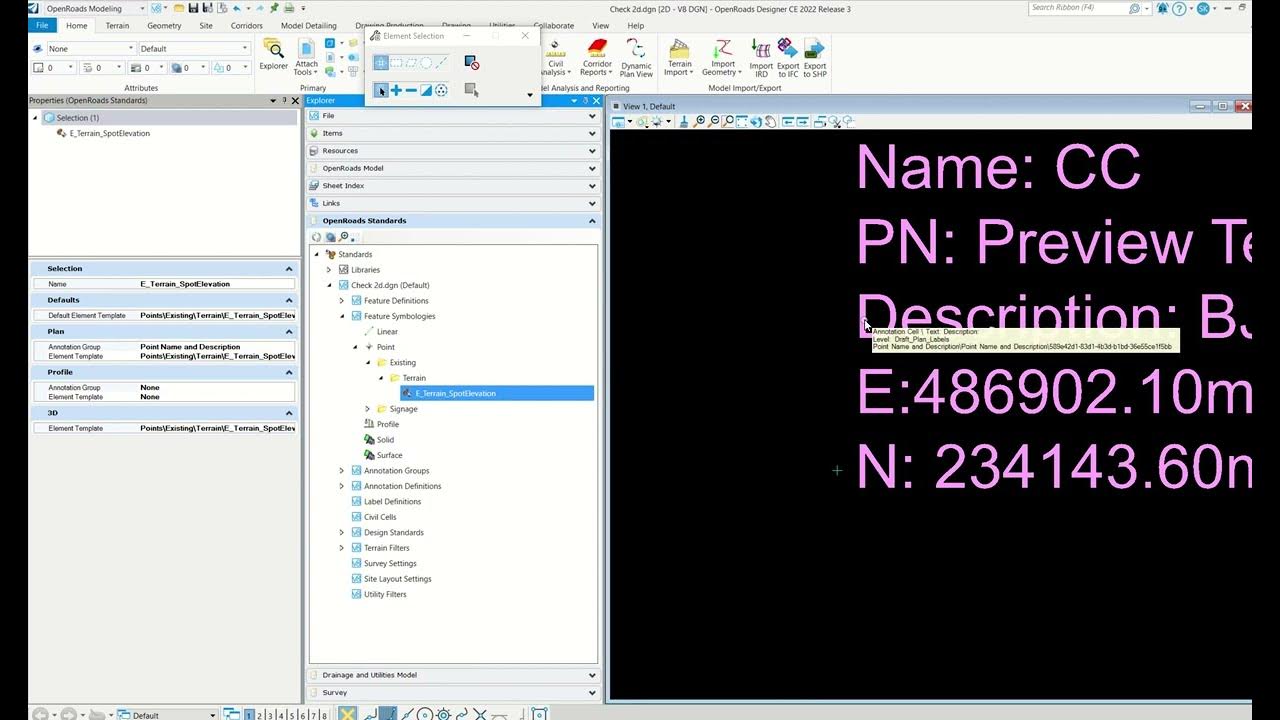 Import/Annotate Survey Points in Open Roads Designer || Text Favorite Manager - YouTube
