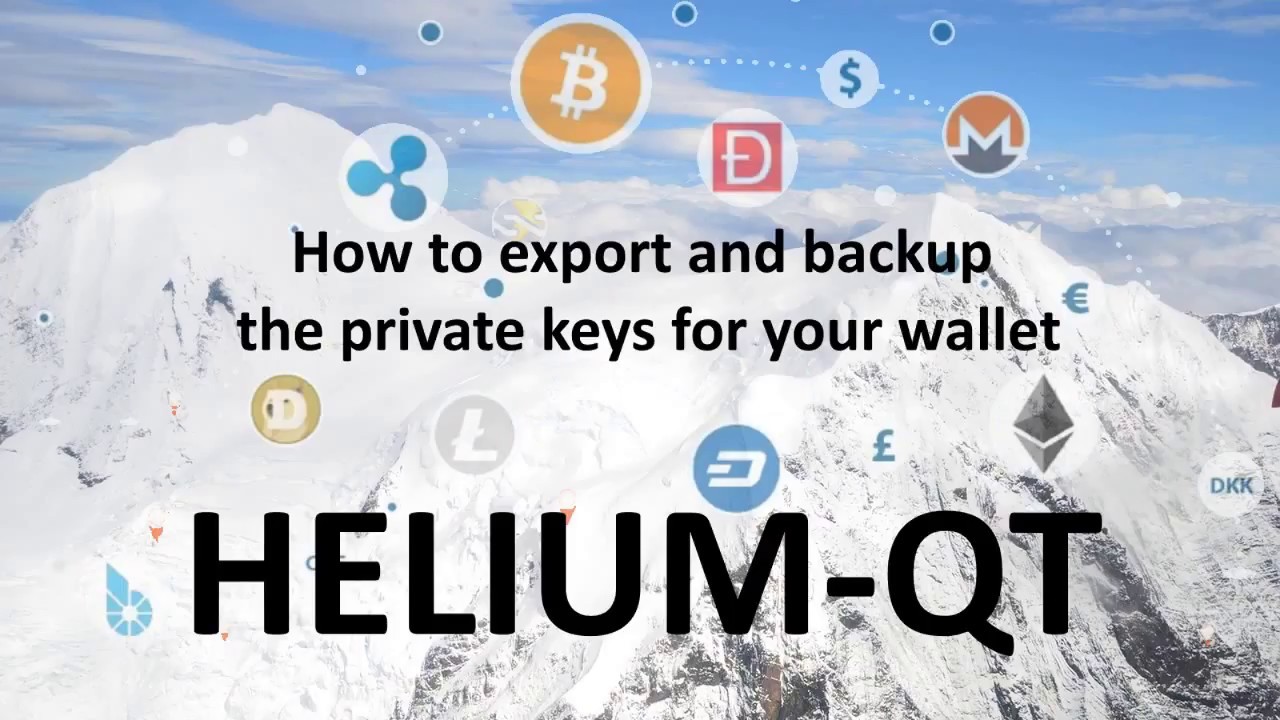 How to Export and backup Helium wallet private keys - YouTube