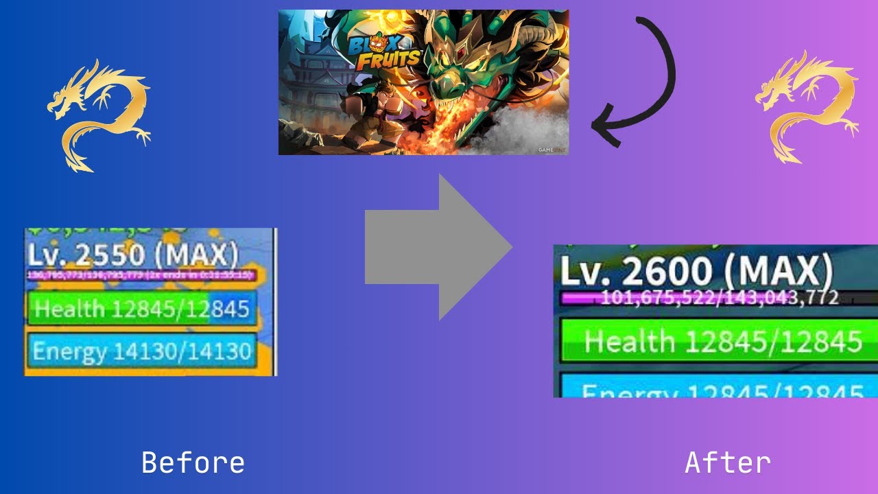 Getting the new max level in the Blox fruits Dragon Rework Update - YouTube