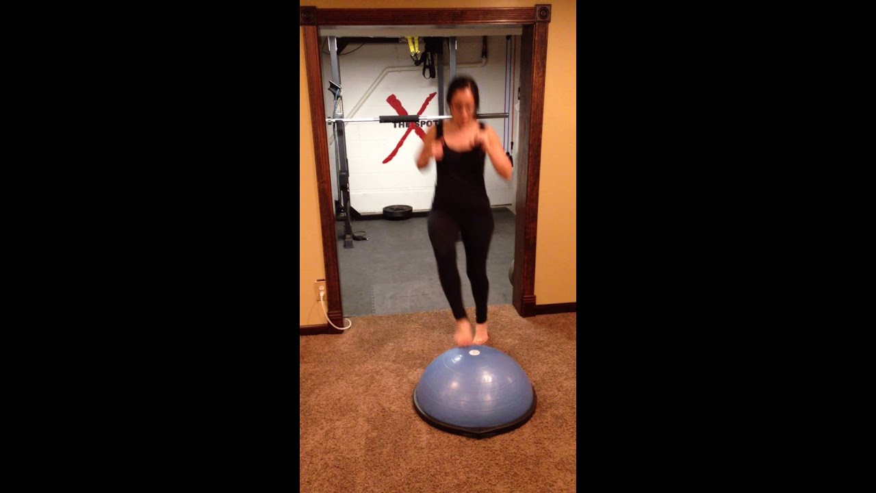 BOSU Ball Toe Taps - YouTube