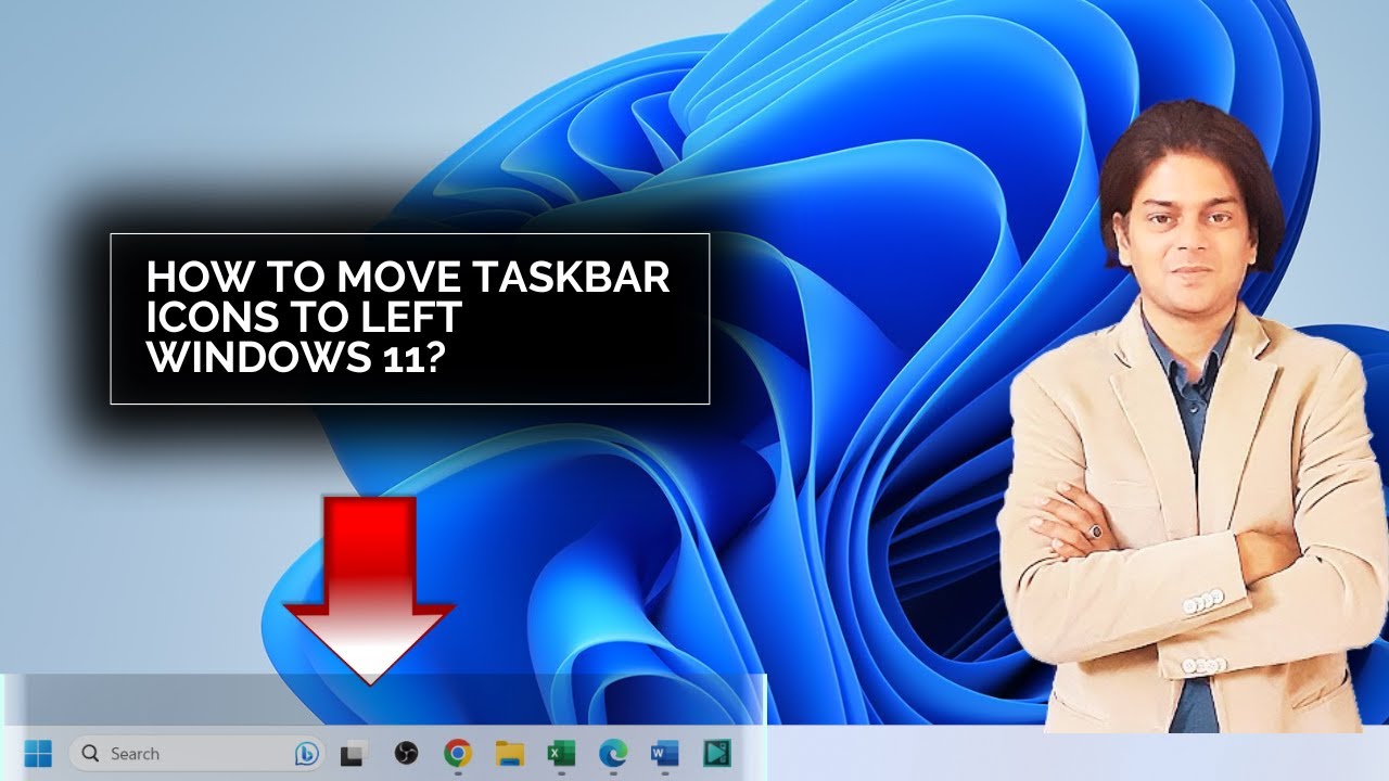 How to move taskbar icons to left windows 11? #windows11tutorial - YouTube