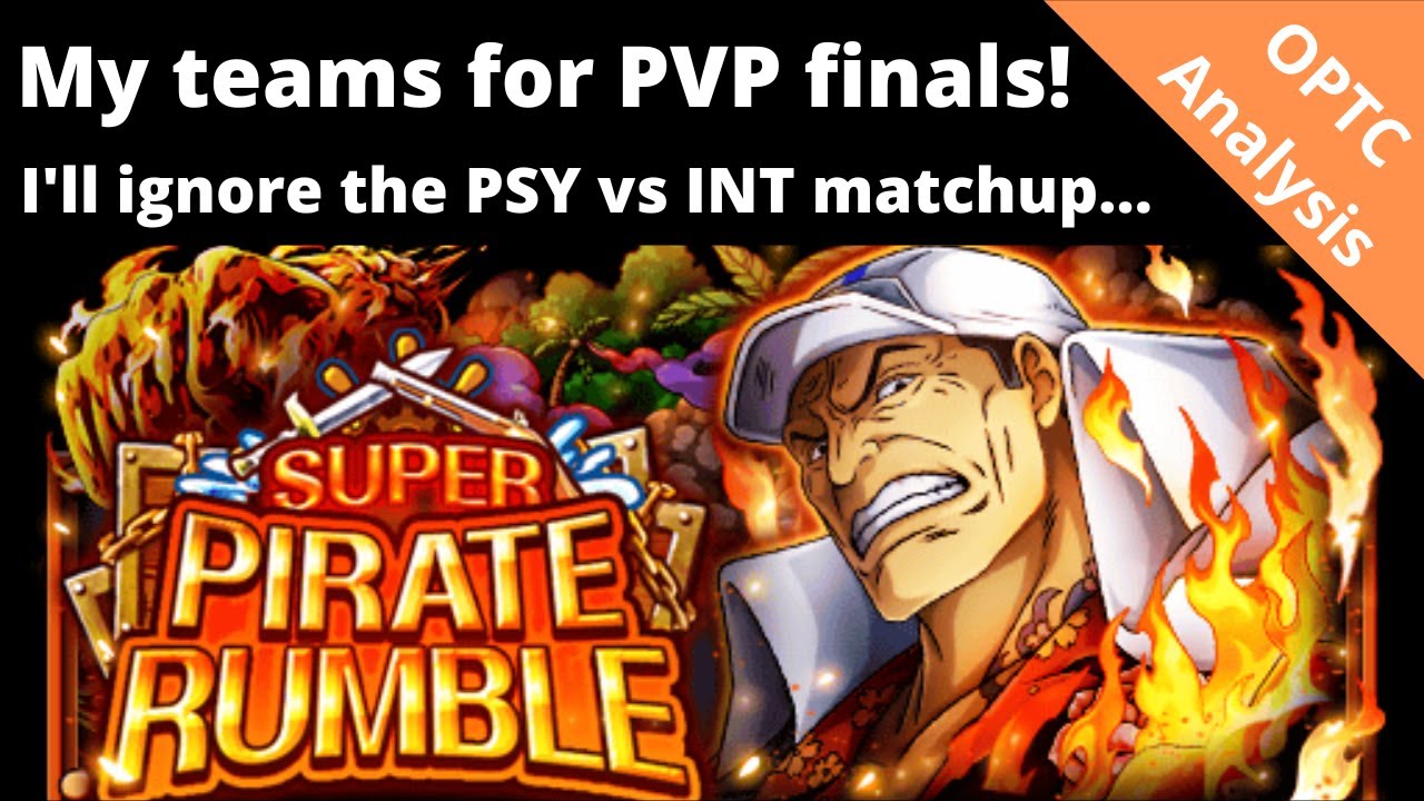 My teams for Super Pirate Rumble finals! I'll be going with DEX, STR ...