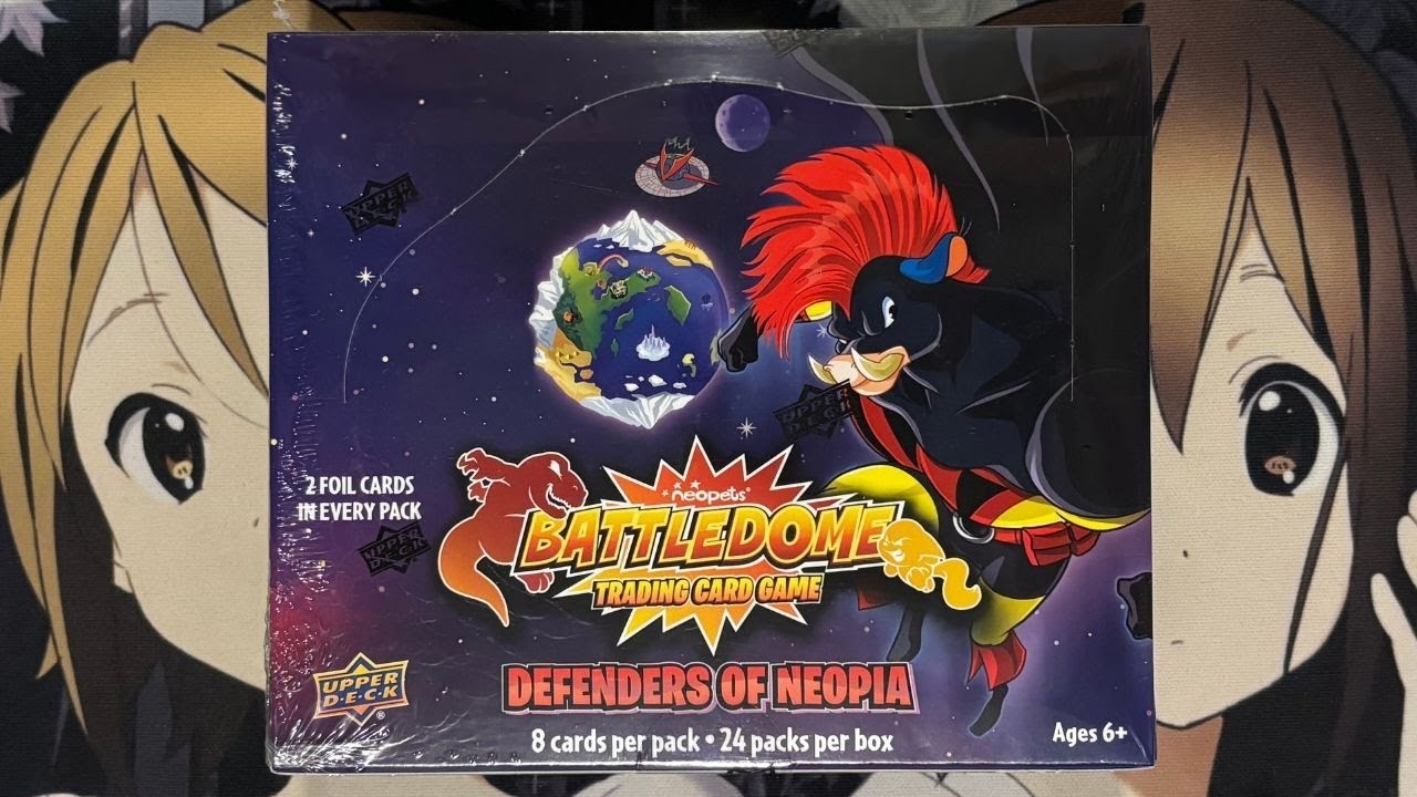 Opening My Battle Dome Defenders of Neopia Booster Box Neopets Card ...