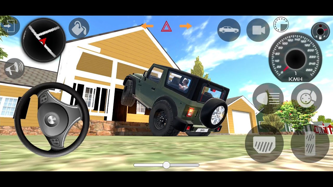 Thar 4X4 new model Long Jump Red Thar Indian Cars Driving 3D2023 ...