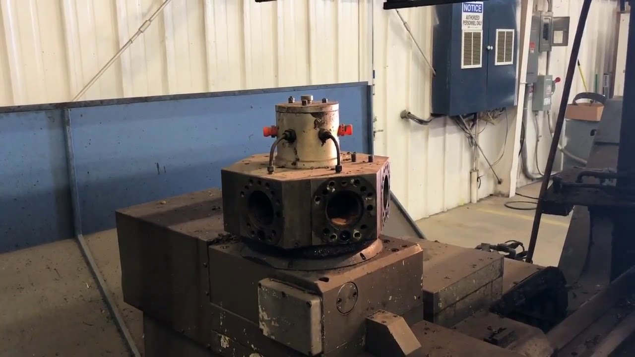 Mazak Model Powermaster N - 34" x 120" CNC 10.2" Hollow Spindle Lathe ...