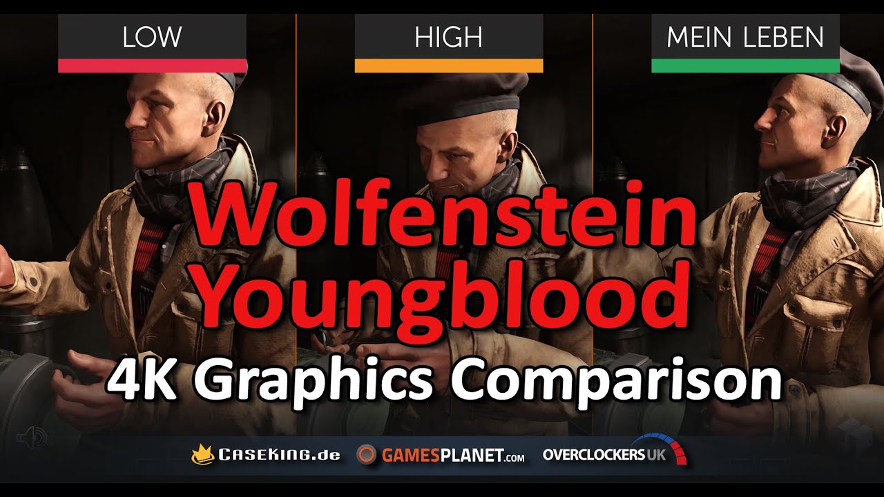 Wolfenstein Youngblood Graphics Comparison Mein Leben VS High VS Low ...