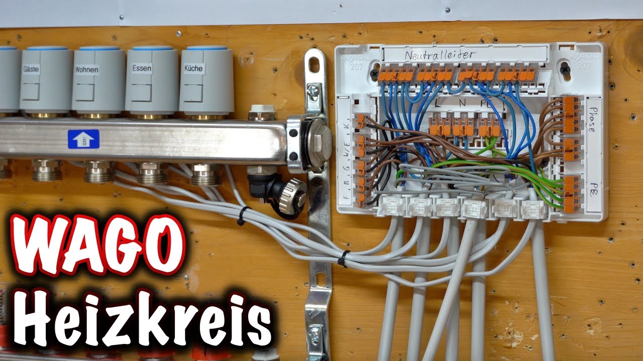 Verbindungsdose für Heizkreisverteiler von WAGO! ElektroM - YouTube