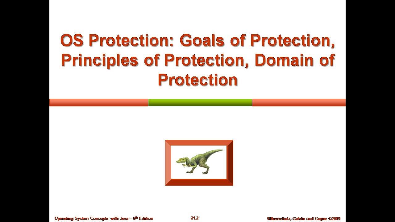Protection: Goals of Protection, Principles of Protection, Domain of ...