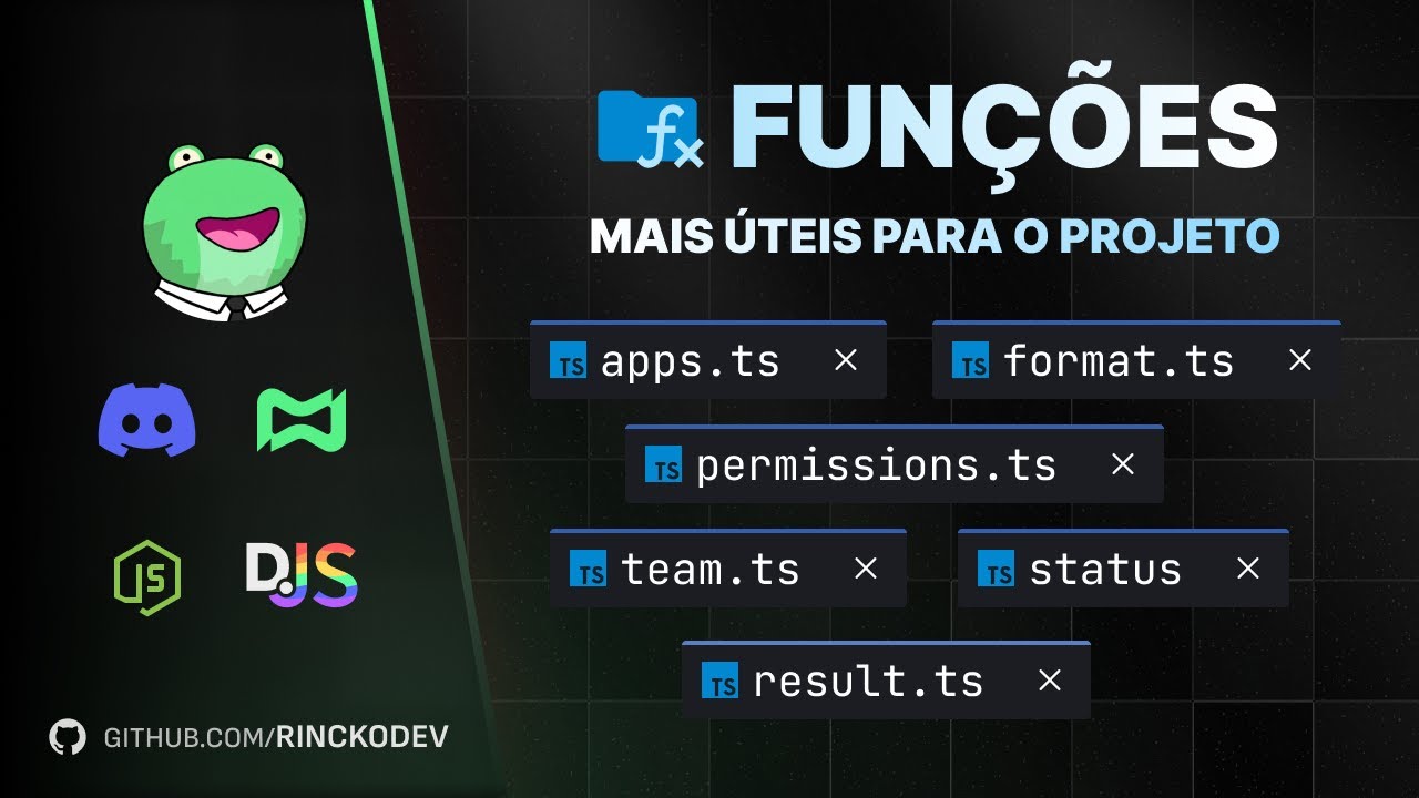 Funções mais úteis para o projeto de bot manager - discord.js v14 ...