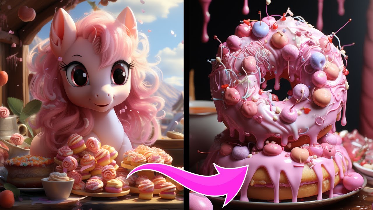 MY LITTLE PONIES BUT DONUT 🍩 DONUT MY LITTLE PONIES - YouTube