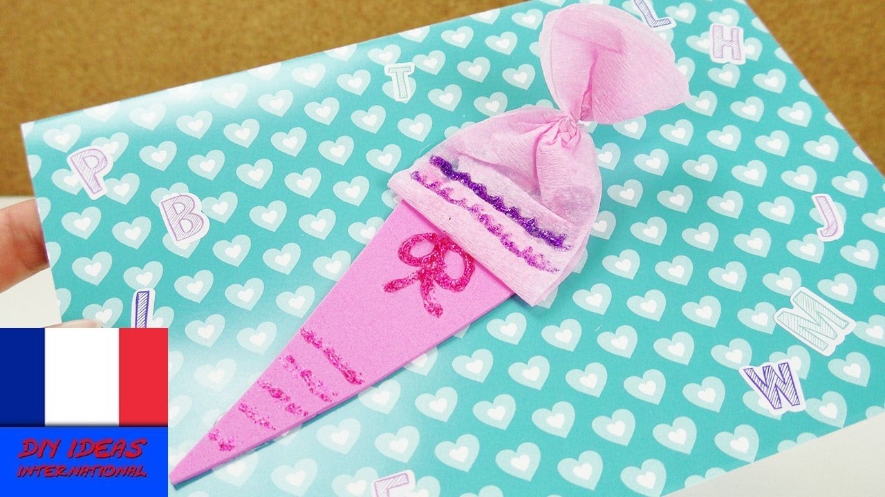 Jolie carte pour la rentrée | Back to School Carte avec pochette pour l ...