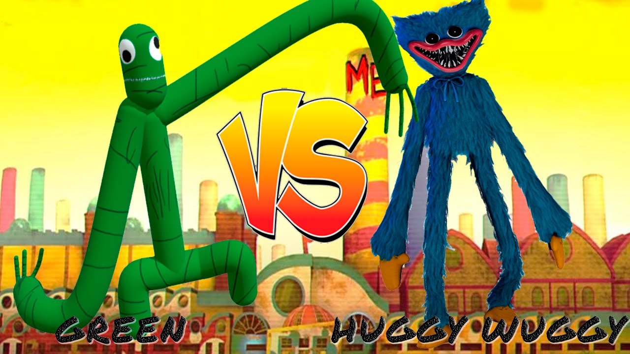 GREEN vs HUGGY WUGGY| Rainbow Friends VS Poppy Playtime | Poppy ...