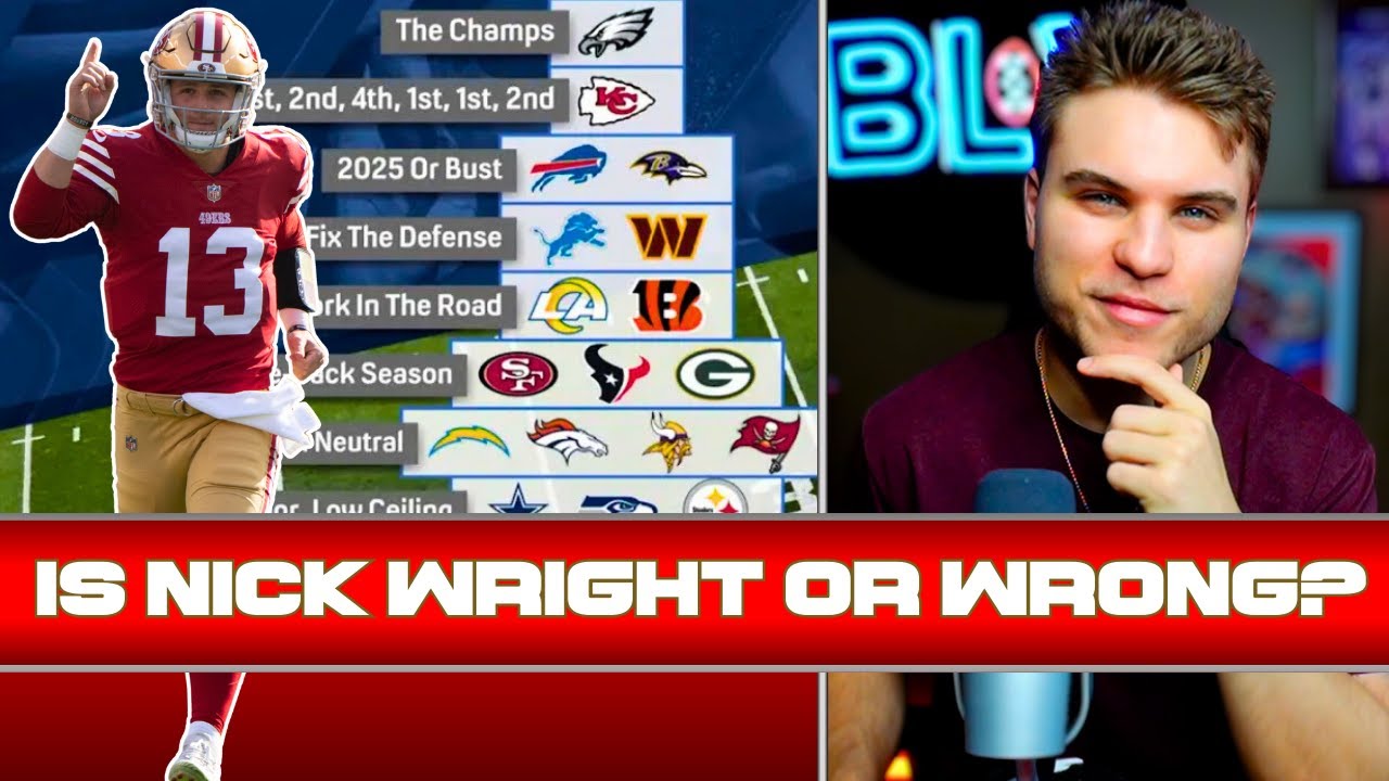 Reacting to Nick Wright’s WAY TOO EARLY NFL Team Tiers 2025 - YouTube