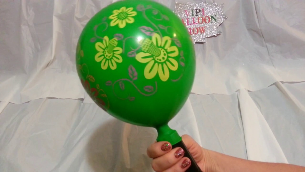 GREEN FLOWER PRINTED BALLOON POPS! - YouTube