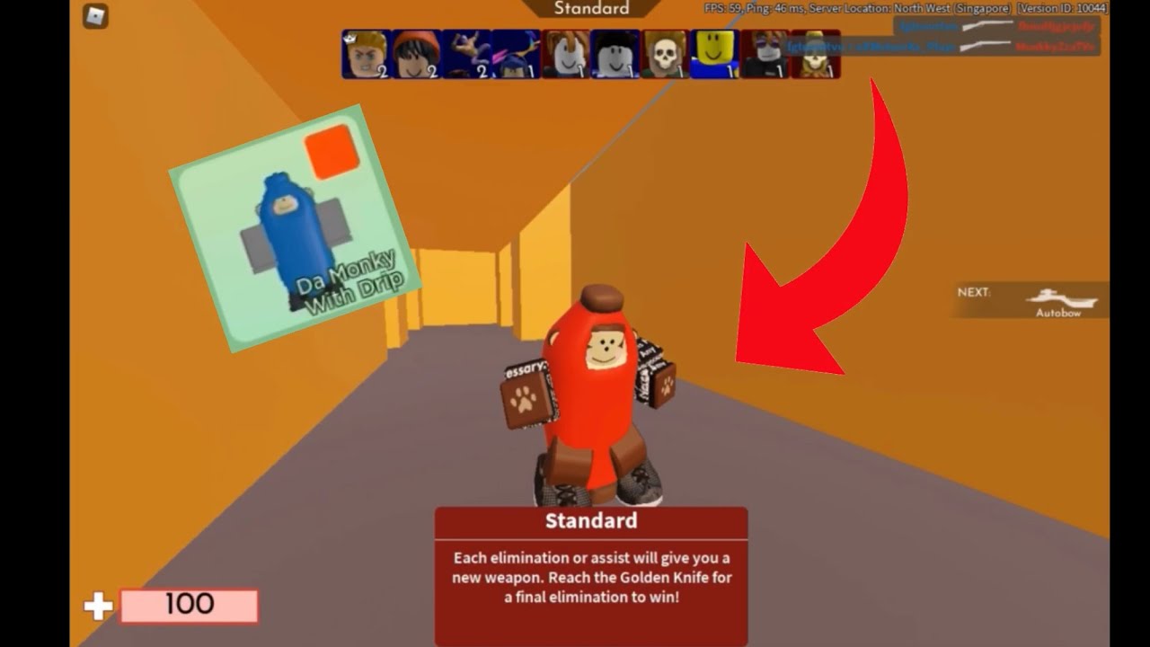 How To Get Monky With Drip Skin In Roblox Arsenal! - YouTube