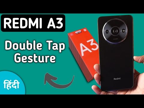Redmi A3 double tap screen on and off kaise kare, how to enable double tap Gesture in redmi ...