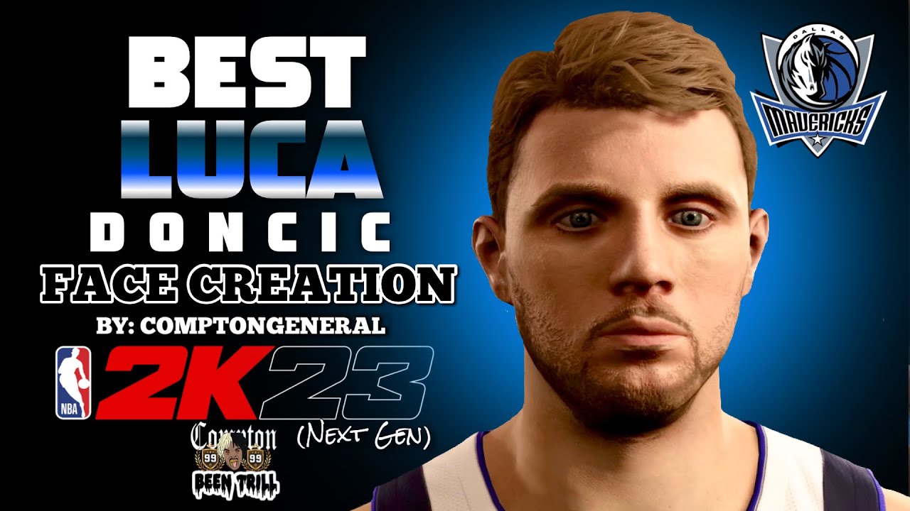 BEST LUCA DONCIC FACE CREATION🔥 ON NBA 2K23! MOST ACCURATE NBA 2K FACE ...