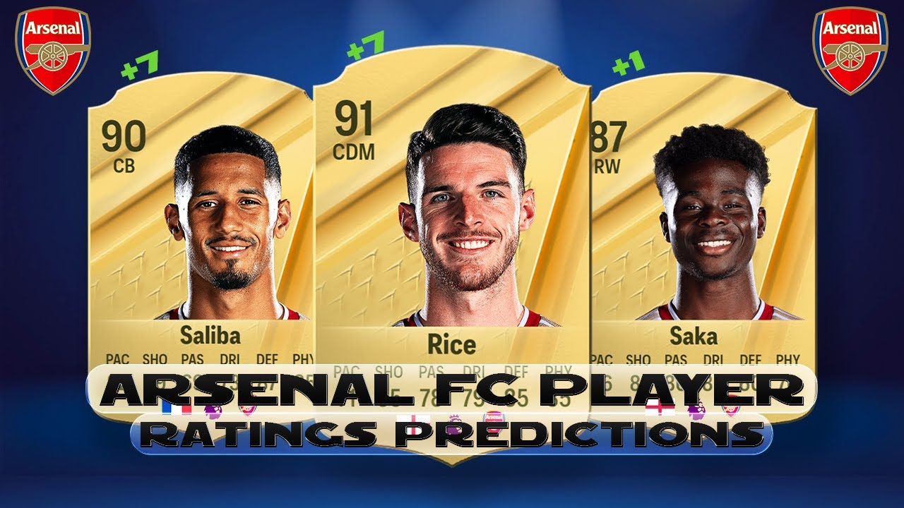 FC 25 Arsenal FC Player Ratings Predictions - YouTube