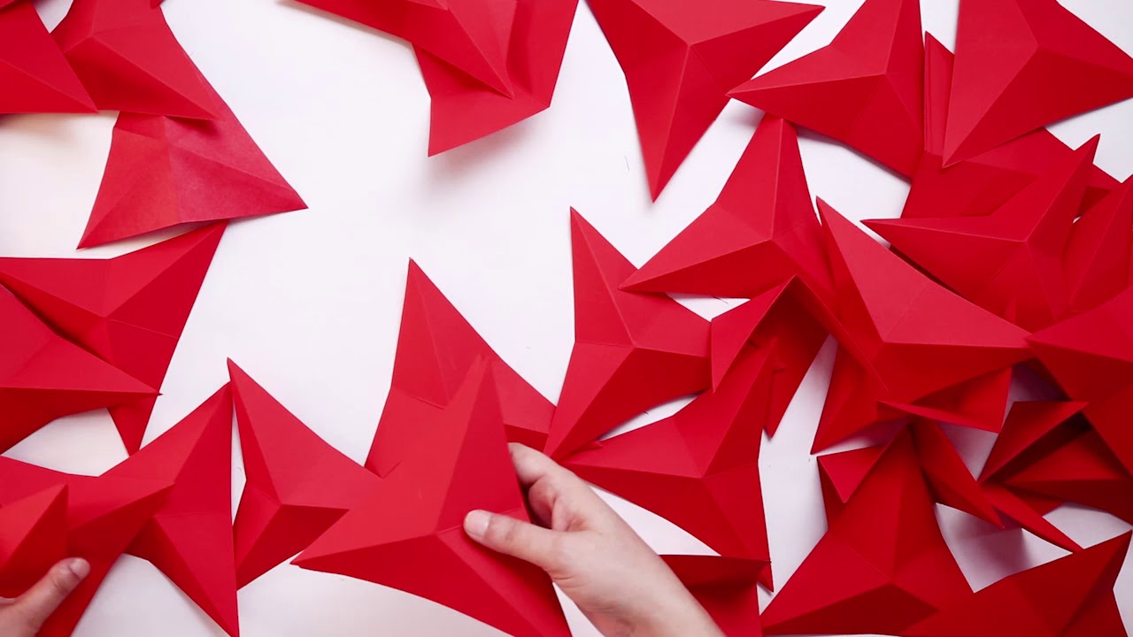 Origami Installation - YouTube
