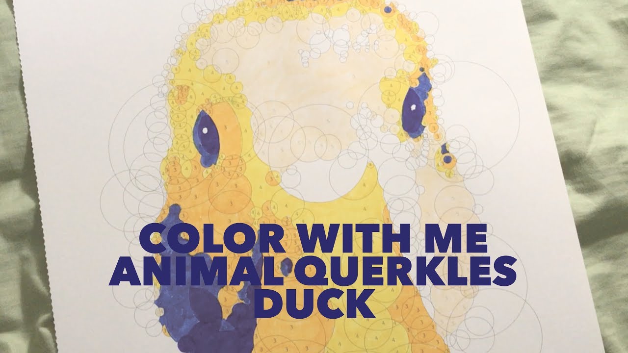 Color With Me 17 - Animal Querkles - Duck - YouTube