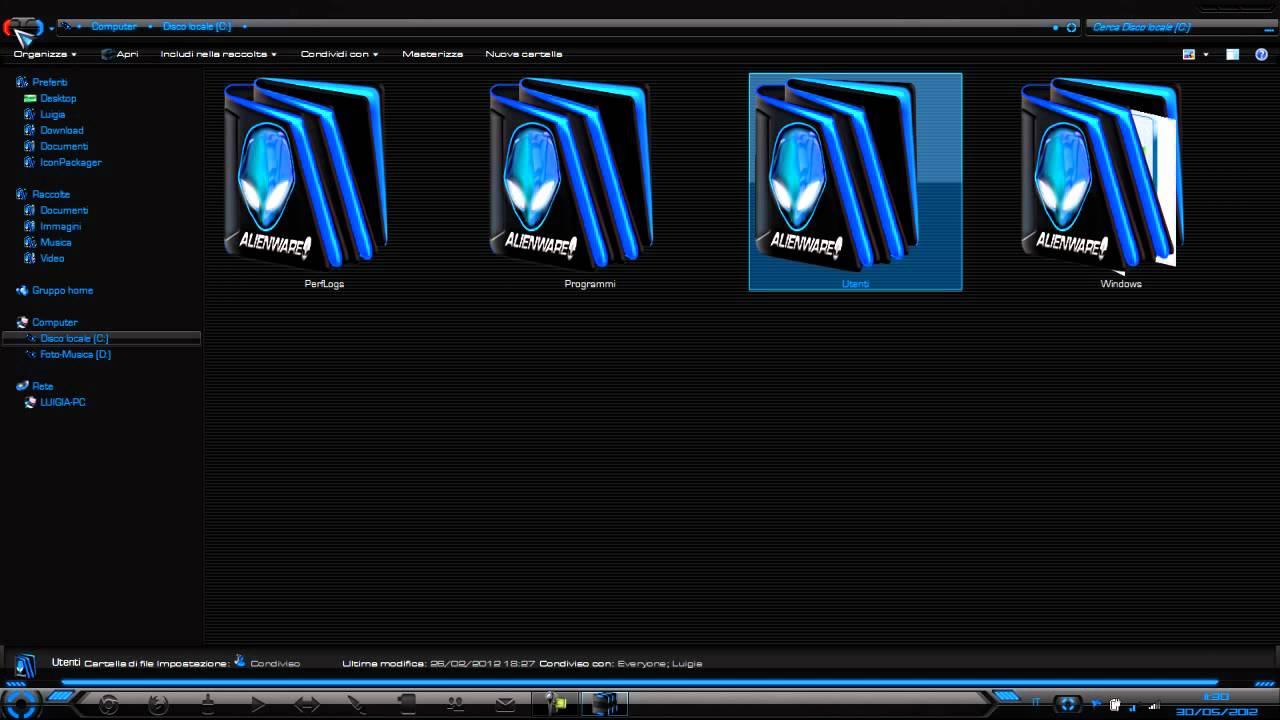ALIENWARE INSPIRED /"" [ICONPACKAGER] - YouTube