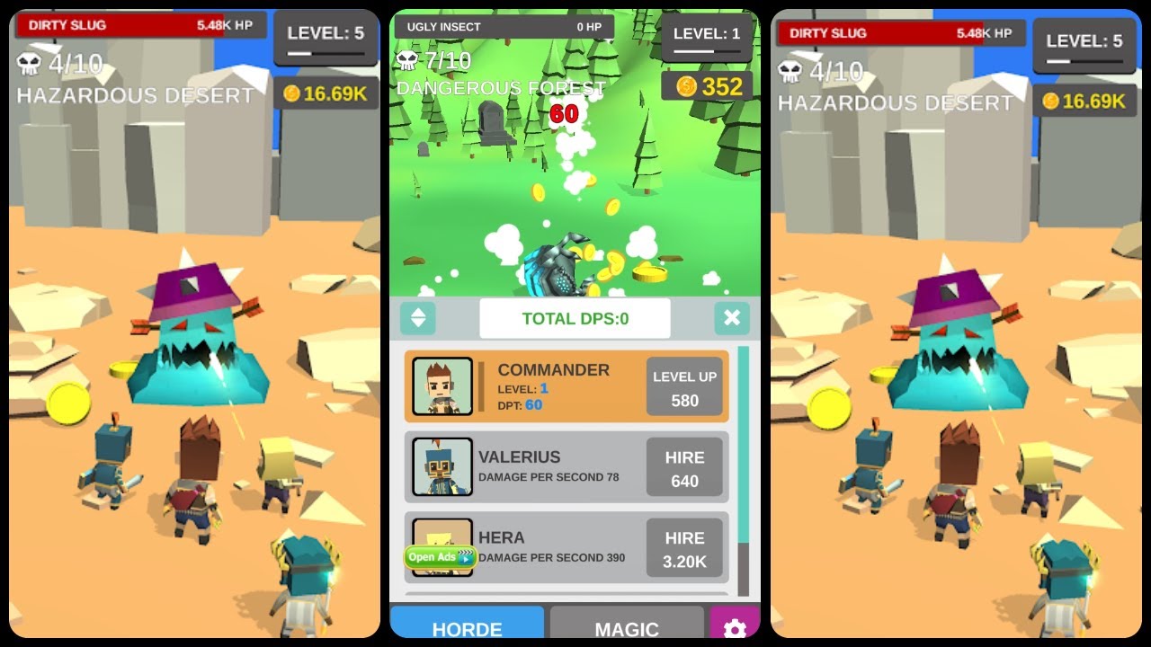 Idle Warrior Game Gameplay Android Mobile - YouTube