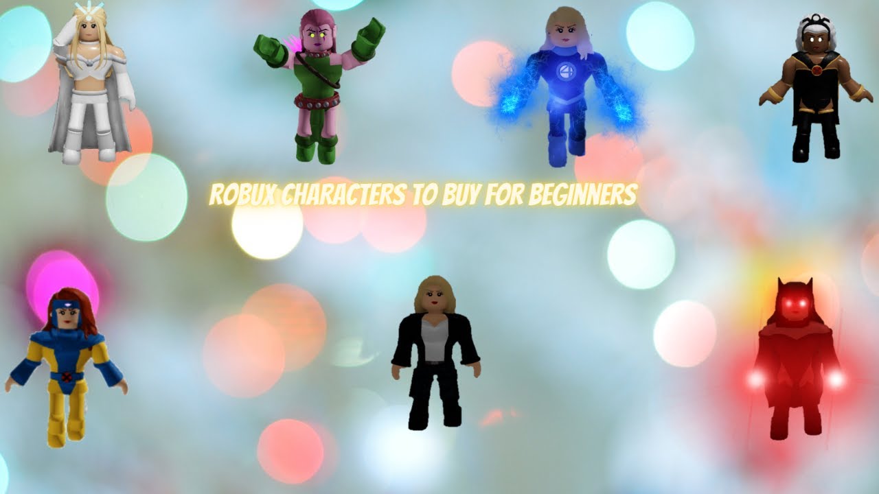 ROBUX CHARACTERS TO BUY FOR BEGINNER'S - YouTube