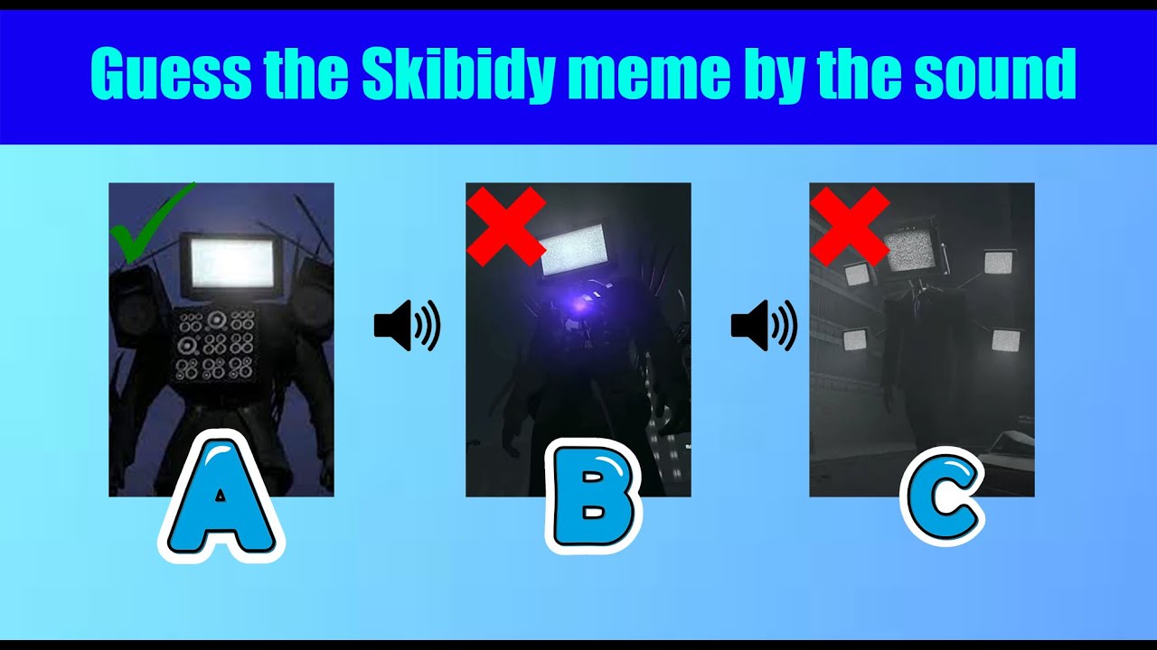 Guess the Skibidy meme by the sound + BONUS (5 part) - YouTube