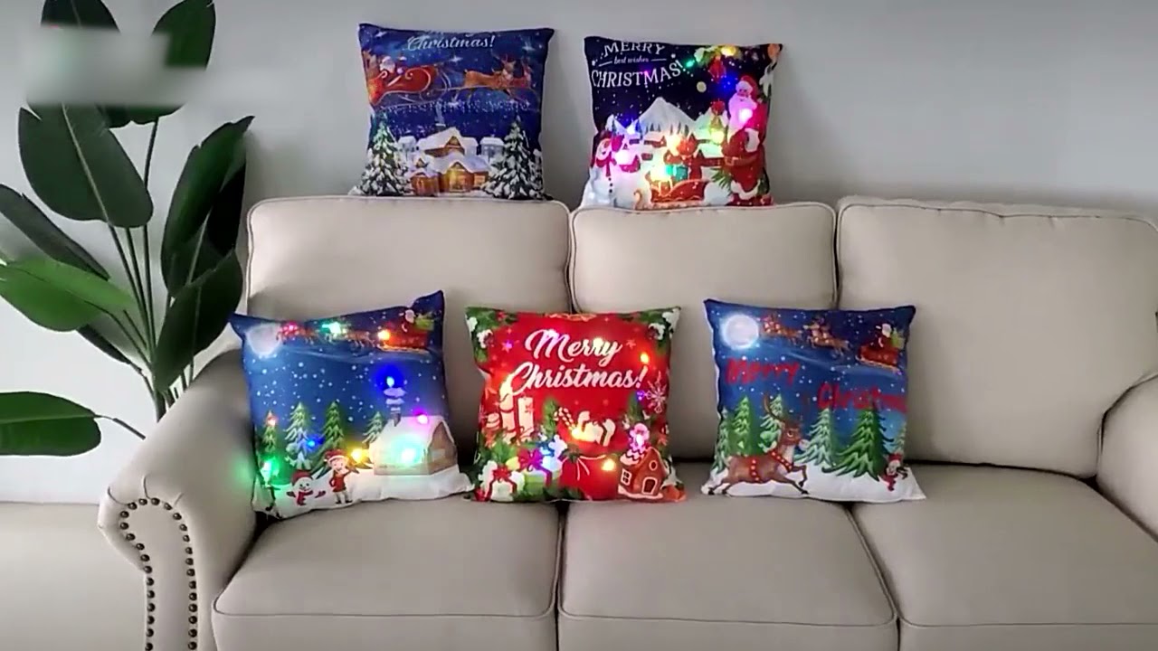 (BUY 1 GET 1 FREE)Christmas luminous pillow LED light pillow - YouTube