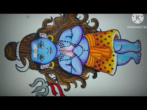 Balroop of Bholenath / Lord Shiva bal avatar drawing and colouring ...