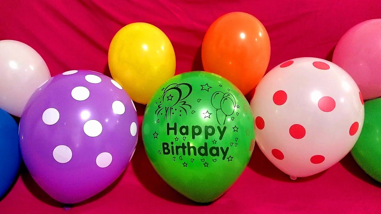 FUN BIRTHDAY BALLOONS POP PART 61!!! - YouTube