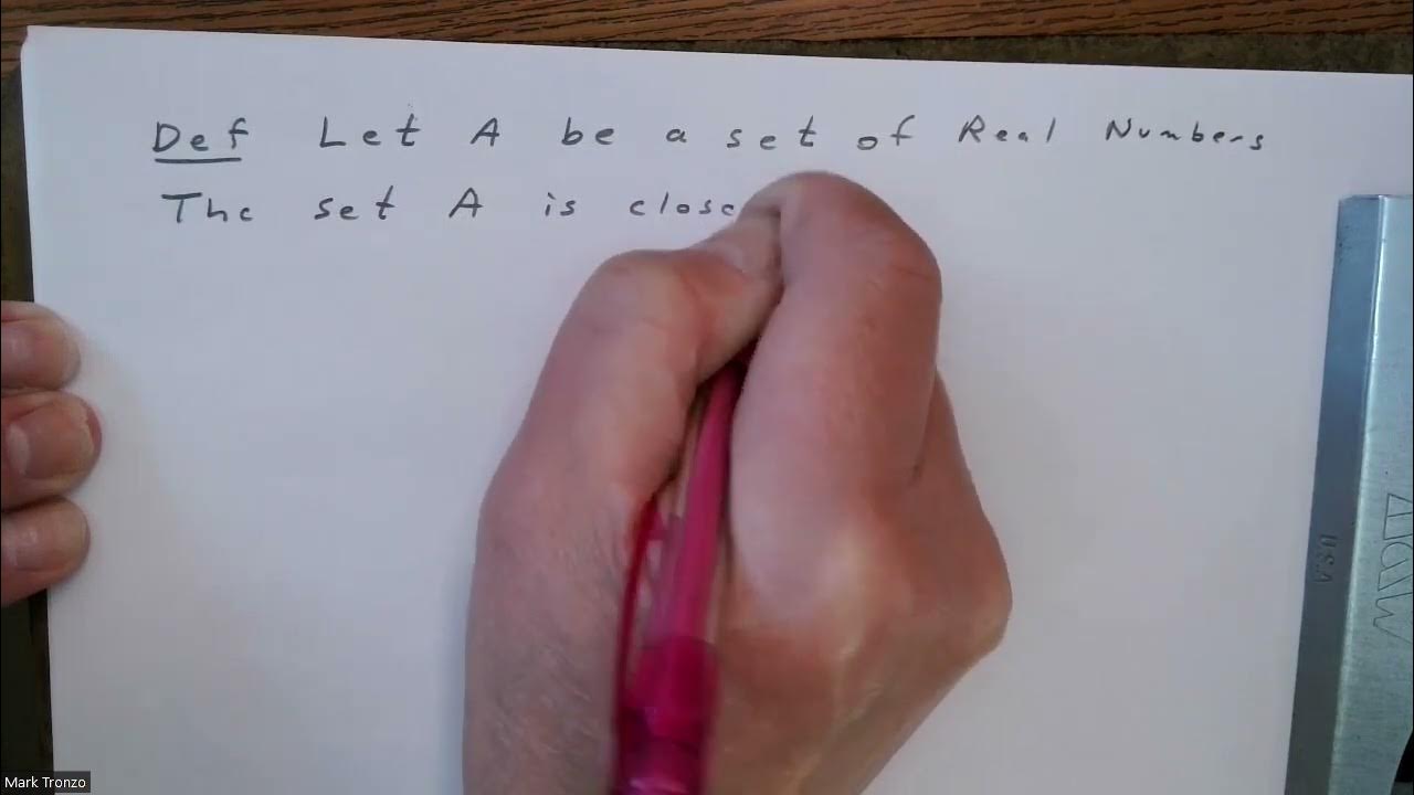 Intro Real Analysis: Introduction to Limits Of Functions - YouTube