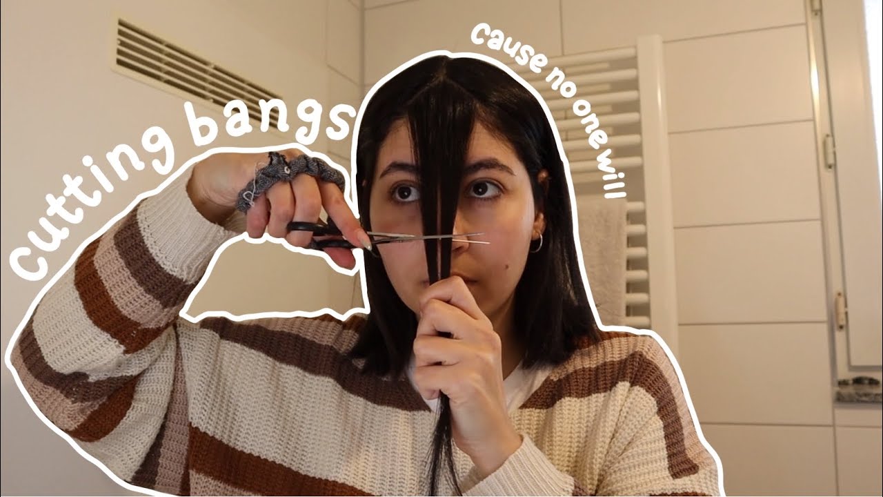 HAIRDRESSER DOES NOT WANNA CUT BANGS | so I'm cutting bangs at home ...